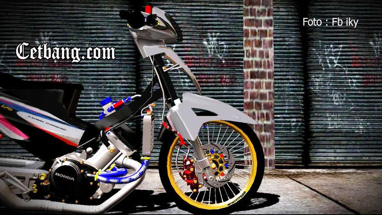 Modifikasi Sepeda Motor Honda Supra X 125 Drag Style Terkece - Cetbang.com